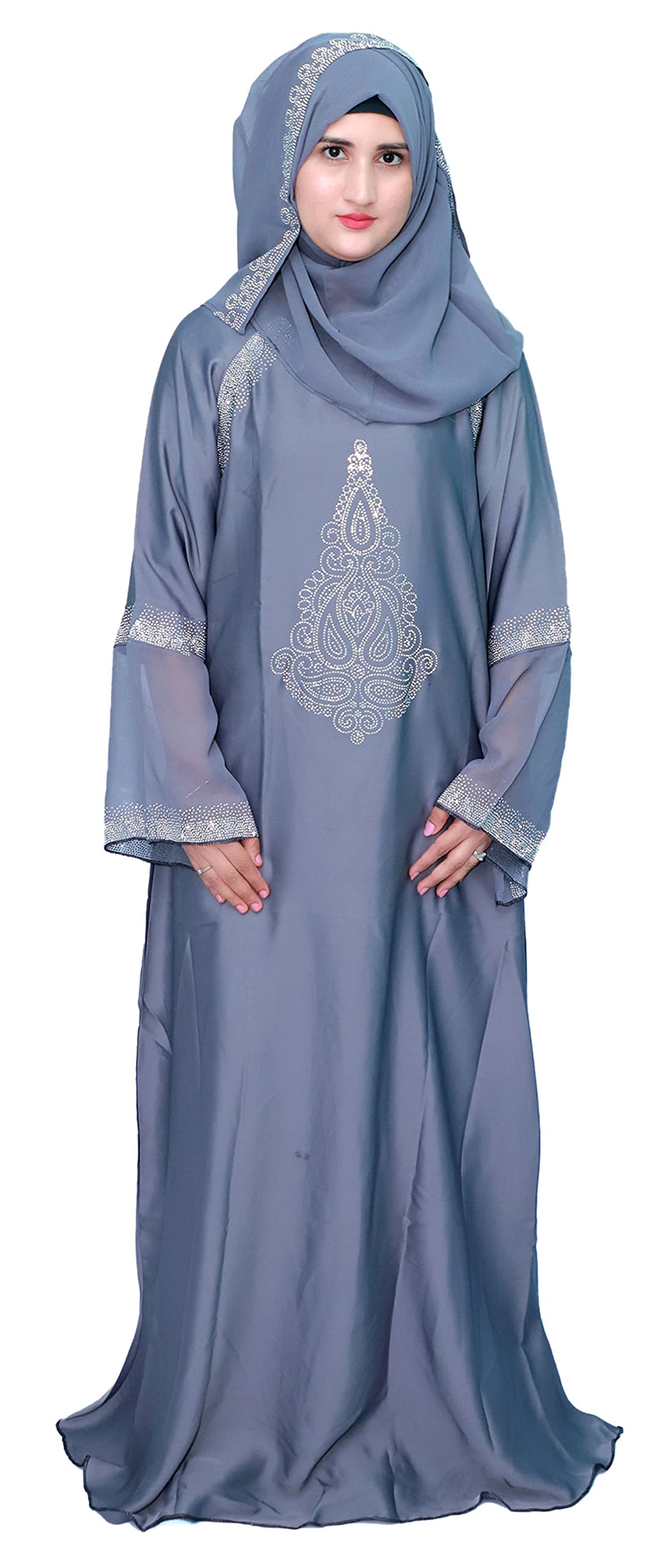 Simple Burqa Designs In Diamond