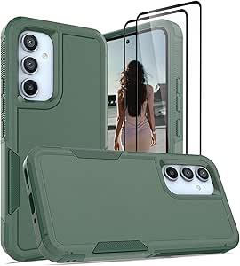 Amazon.com: Jeylly Case for Galaxy A54 5G Protective Phone Case with 2 Pack Tempered Glass ...