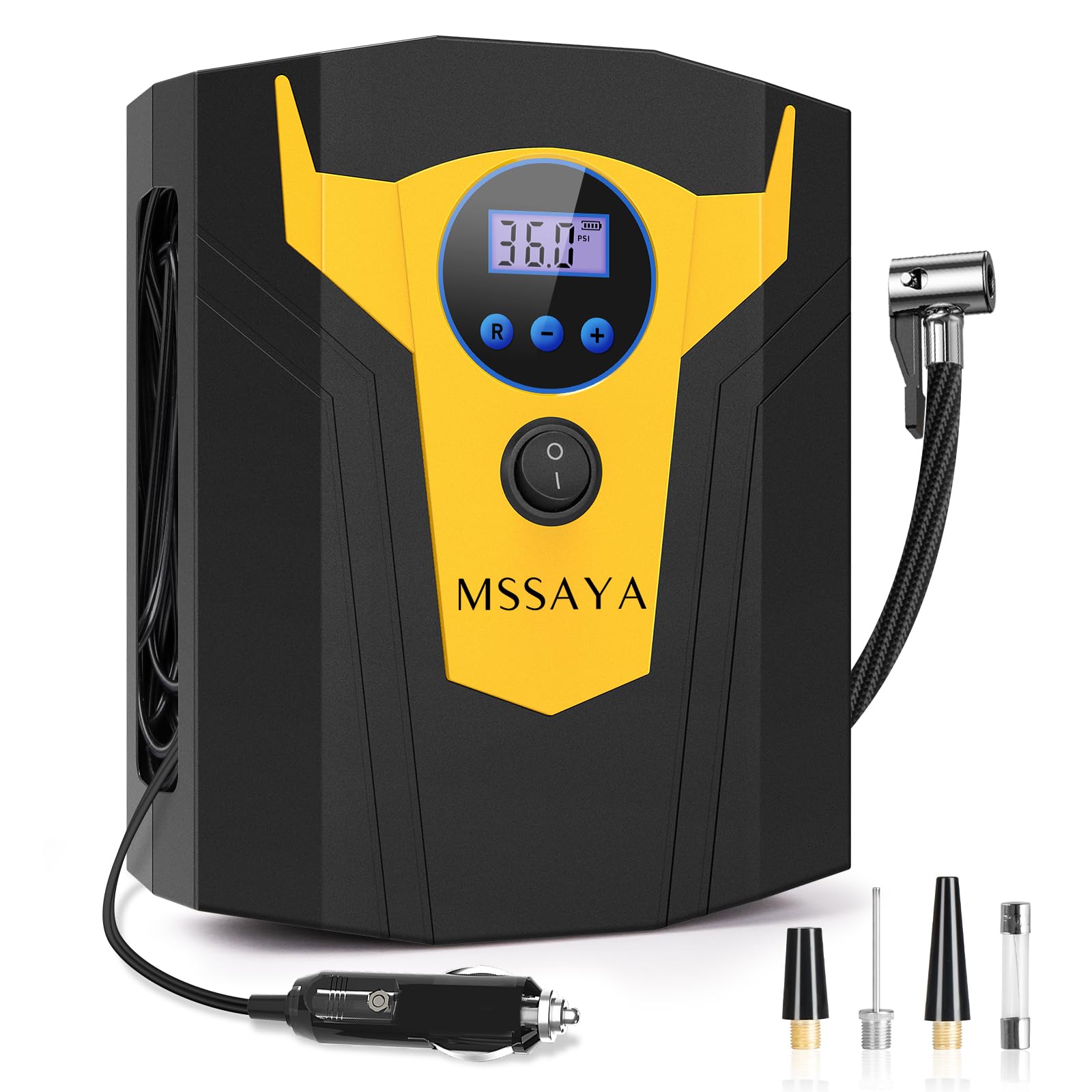 Mssaya Car Tyre Inflator Air Compressor 150 Psi Digital Car ...