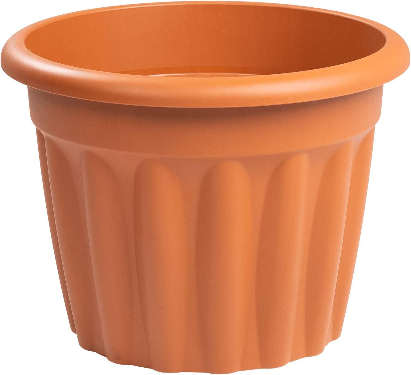 Whitefurze G01R50 50cm Milano Round Planter - Forest Green : Amazon.co ...