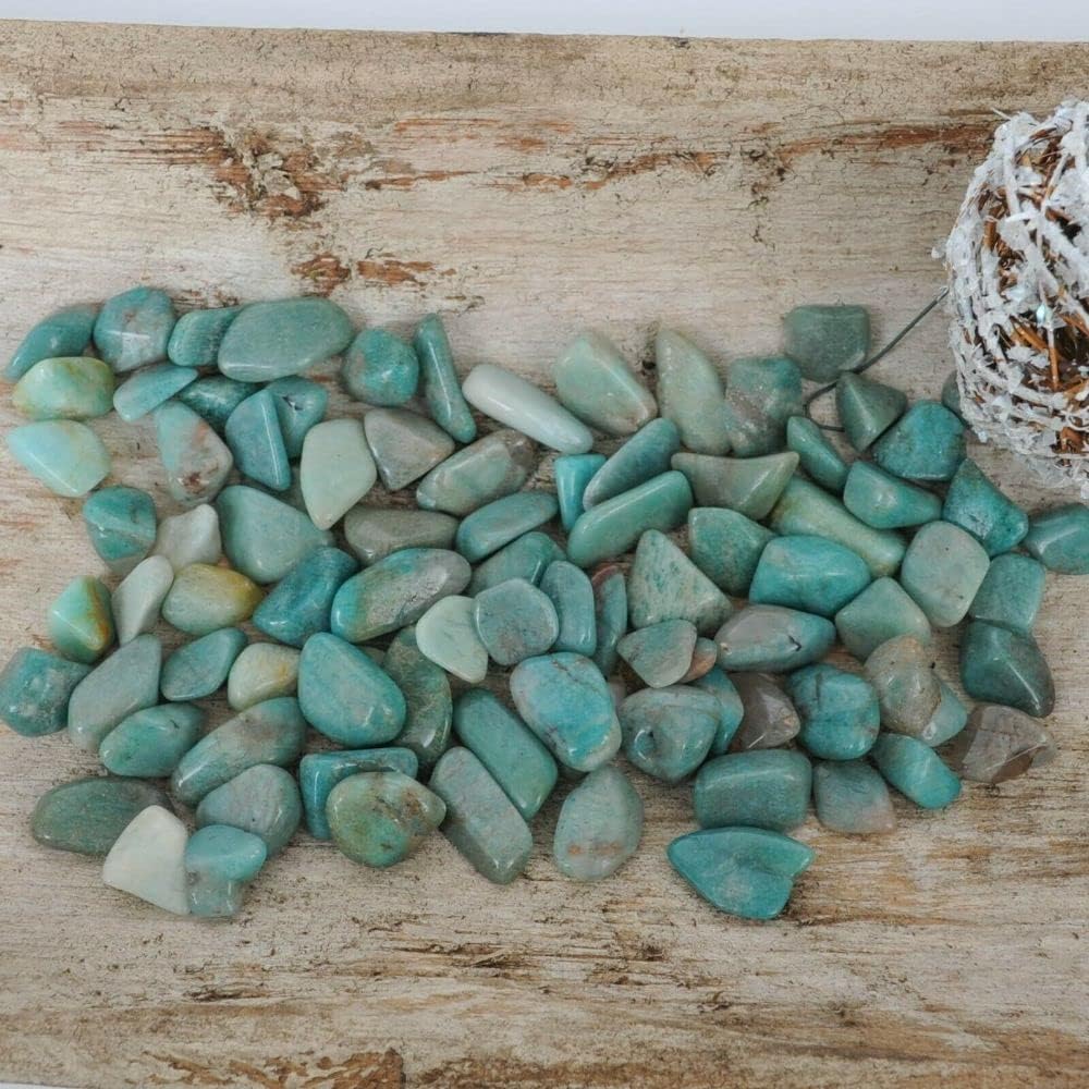 Amazon.com : 1/2 lb Tumbled Amazonite Gemstone Crystals 30-60 Stones ...