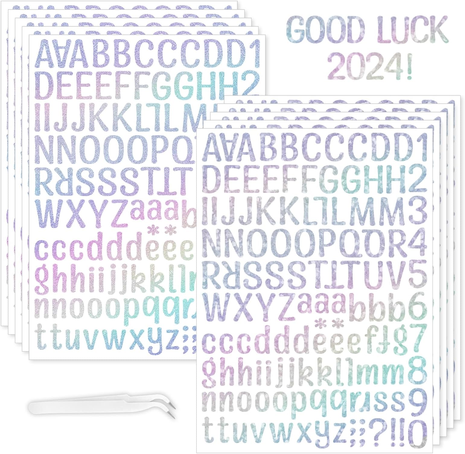 Amazon.com: 690Pcs 1.5 Inch Letter Stickers, 10 Sheet Vinyl Letter ...