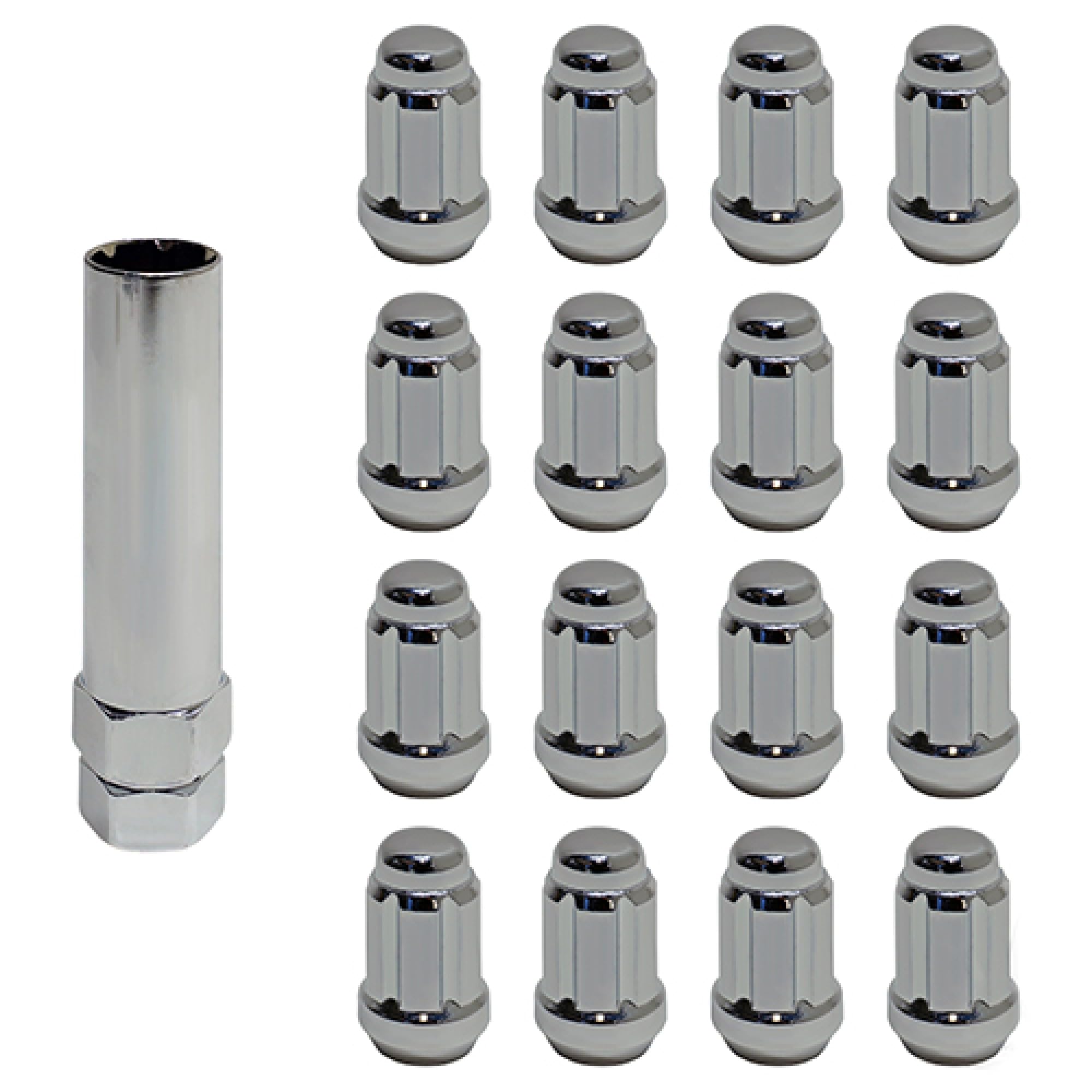 Amazon.com: Red Hawk TIR-941S Lug Nuts of 16, Hexagon Socket Key ...