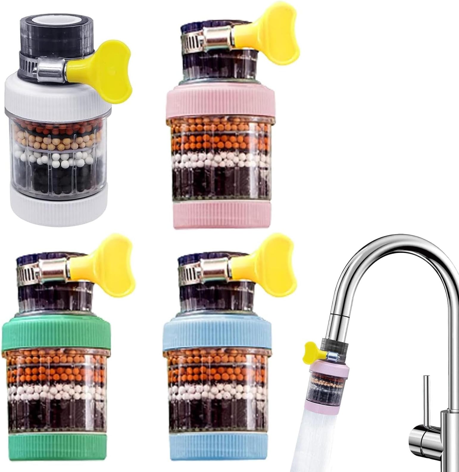 4Pcs Tap Filter Hard Water UK, Tap Water Filters for UK Taps, Water Tap ...