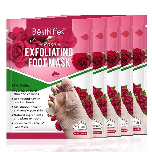 Amazon.com: Foot Peel Mask-(5 Pack) Exfoliating Foot Masks, Natural ...
