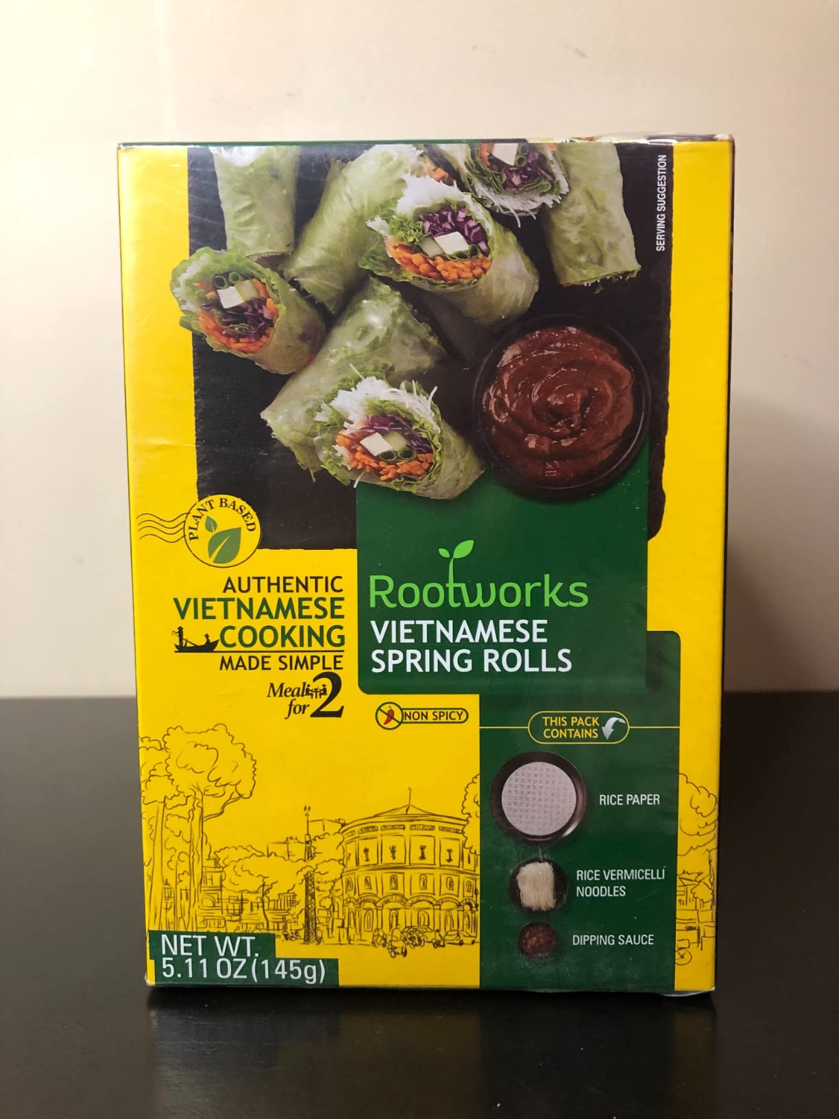 Amazon.com: Rootworks Easy Home Cook Vegan Vietnamese Spring Rolls Kit ...