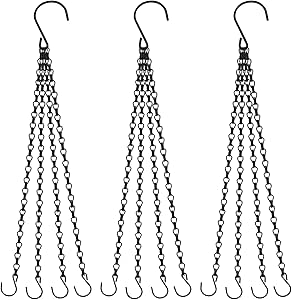Amazon.com: 3 Pieces Hanging Baskets Chains 4 Leads Hanging Chains 23 ...