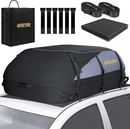 GADLANE Car Roof Bag - 20 Cubic Feet (550L) Waterproof Roof Box Storage ...