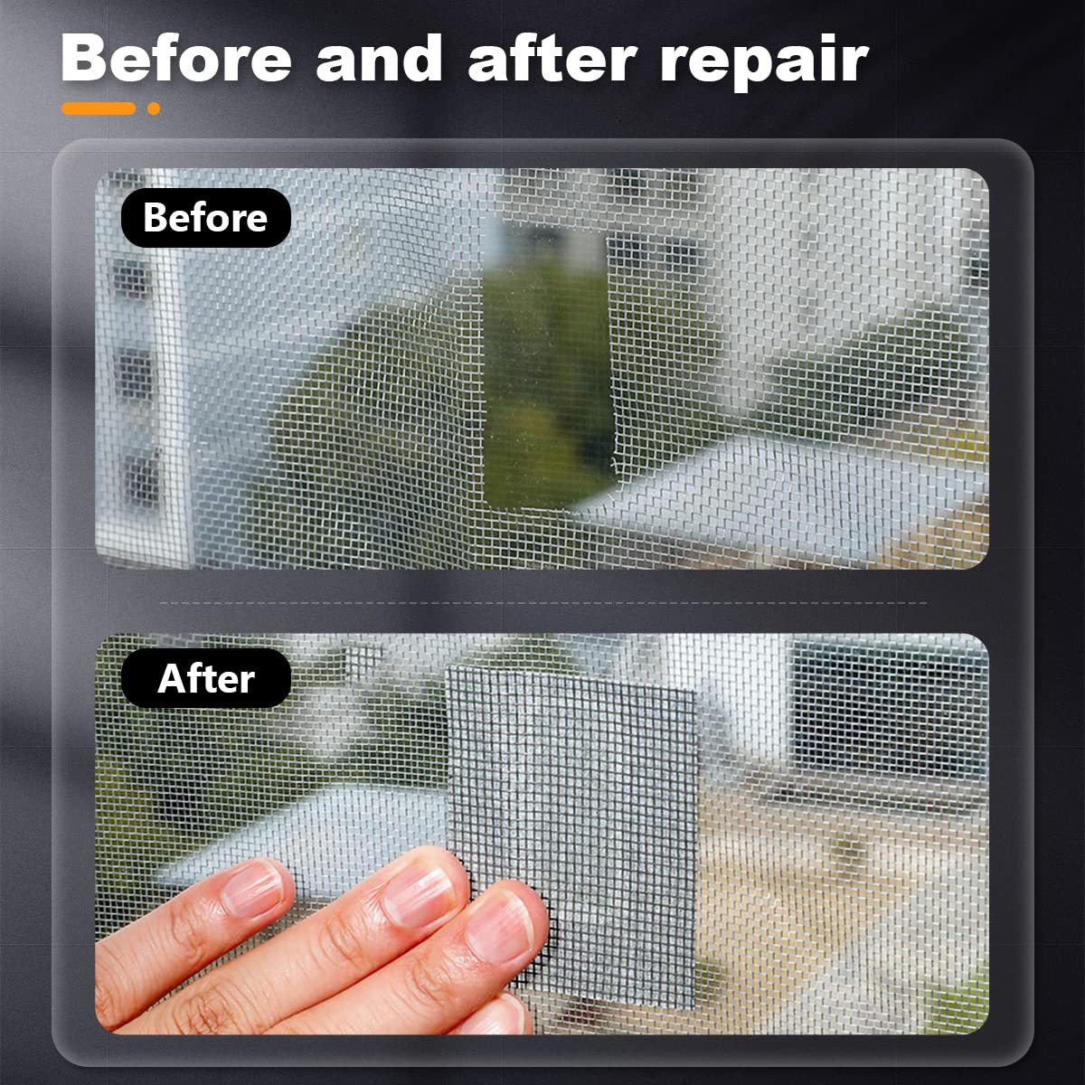 Snapklik.com : 32PCS Window Screen Repair Kit, Adhesive Screen Door ...