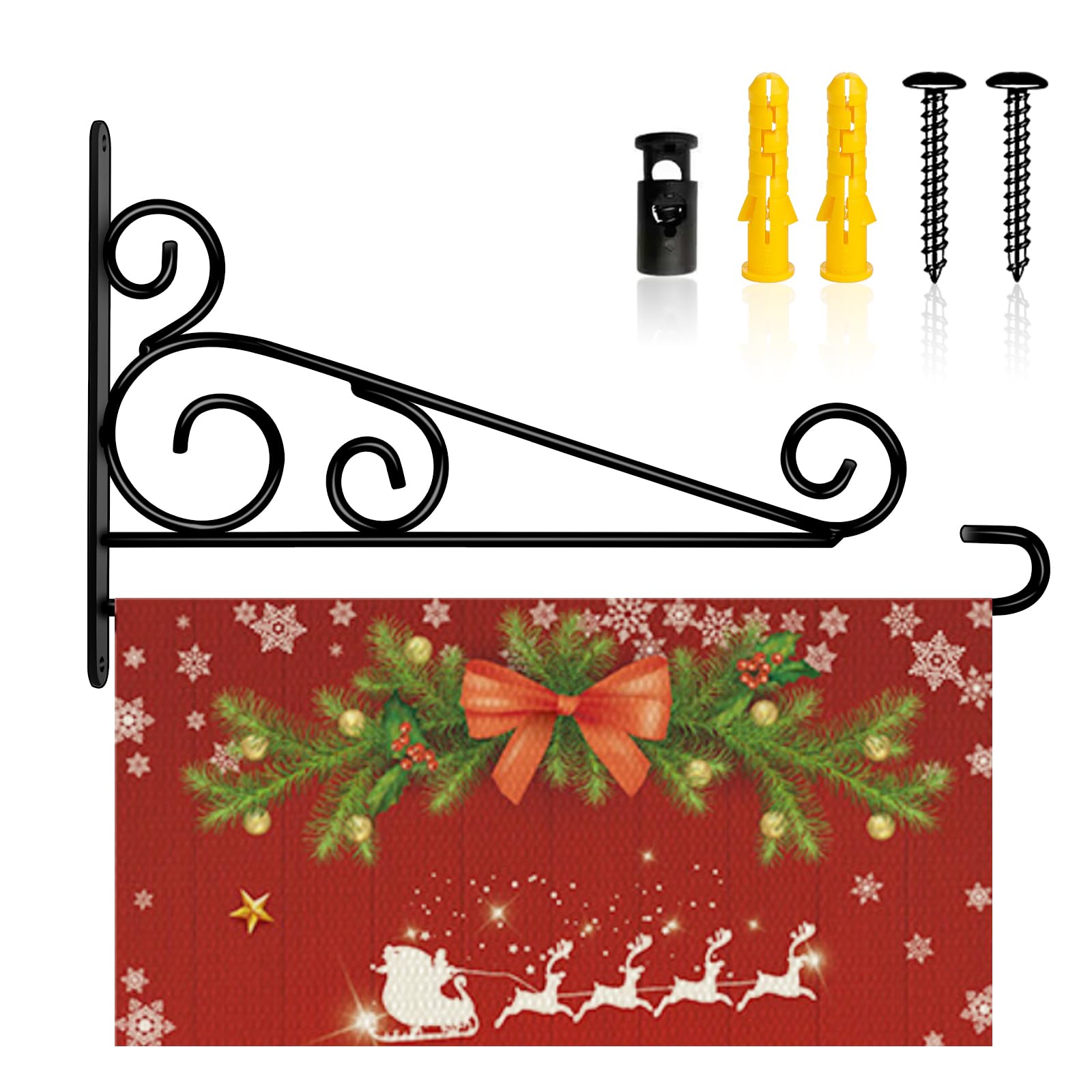 Amazon.com: NQ Garden Flag Hanger for Wall Fits Flag Width Smaller Than ...