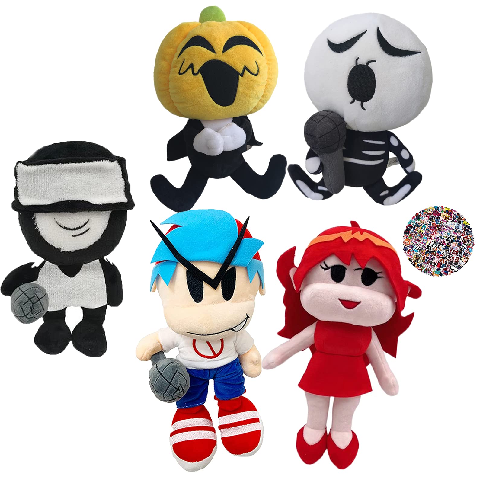 Friday Night Funkin Toy Set 5pcs Boyfriend Plush Fnf Gf | Desertcart ...