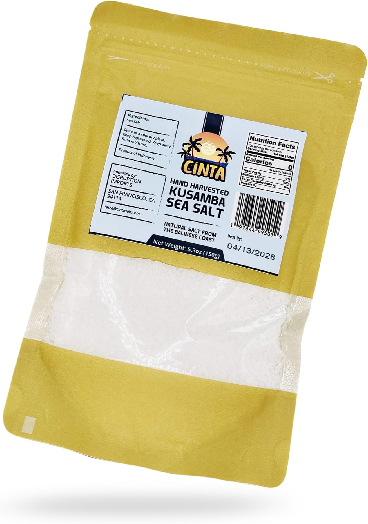 Amazon.com : Cinta - Balinese Kusamba Sea Salt, Hand-Harvested Sea Salt ...