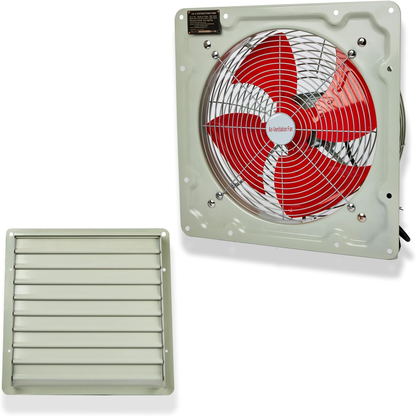 Heavy Duty Industrial Commercial Metal Axial Extractor Ventilation Fan ...