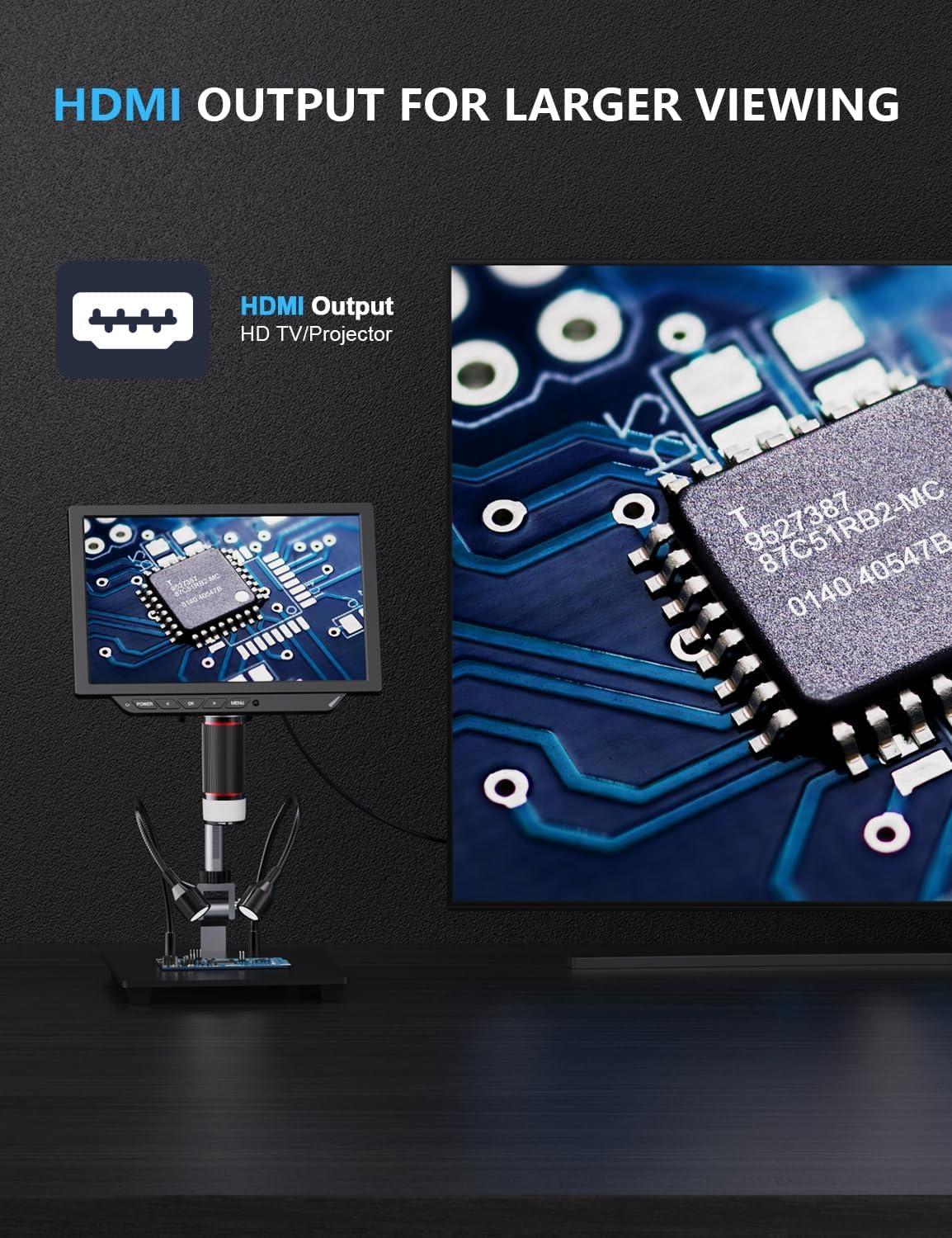 Snapklik.com : Dcorn 4K Digital Microscope - 2000X Magnification, 10 ...