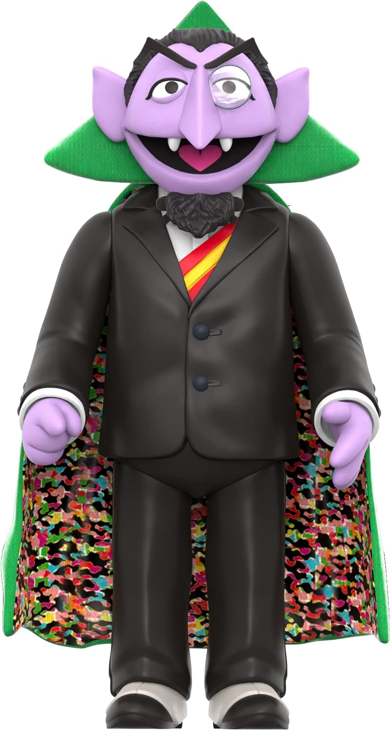Amazon.com: Super7 Supersize Sesame Street Count von Count - 16" Sesame ...