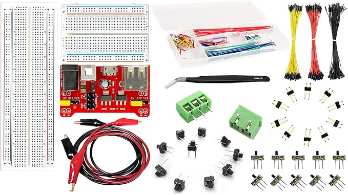 Amazon.com: MakerSpot Breadboard Connection Kit 400point and 830point w ...