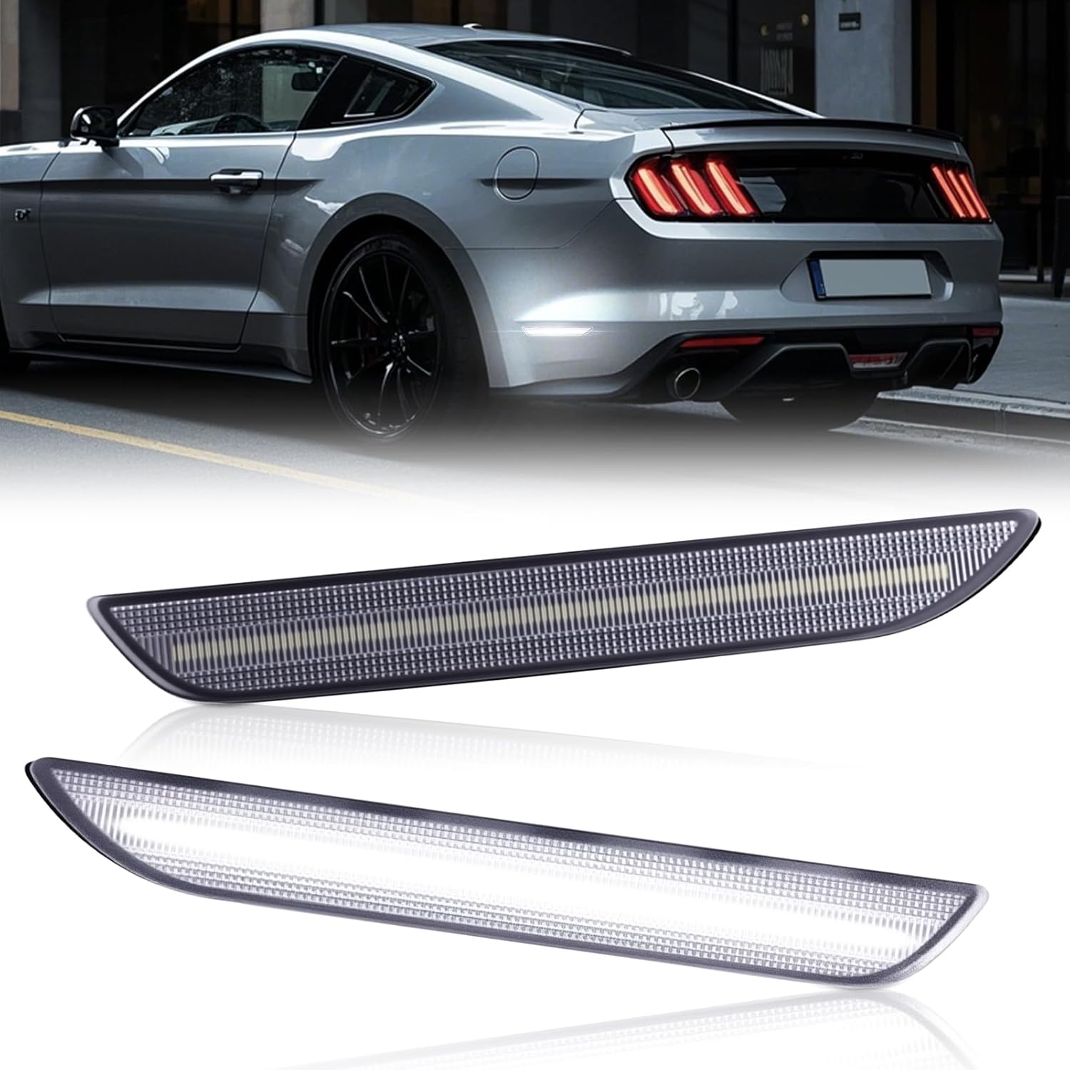 Amazon.com: Raryloy LED Mustang Side Marker Lights Rear Reflector ...