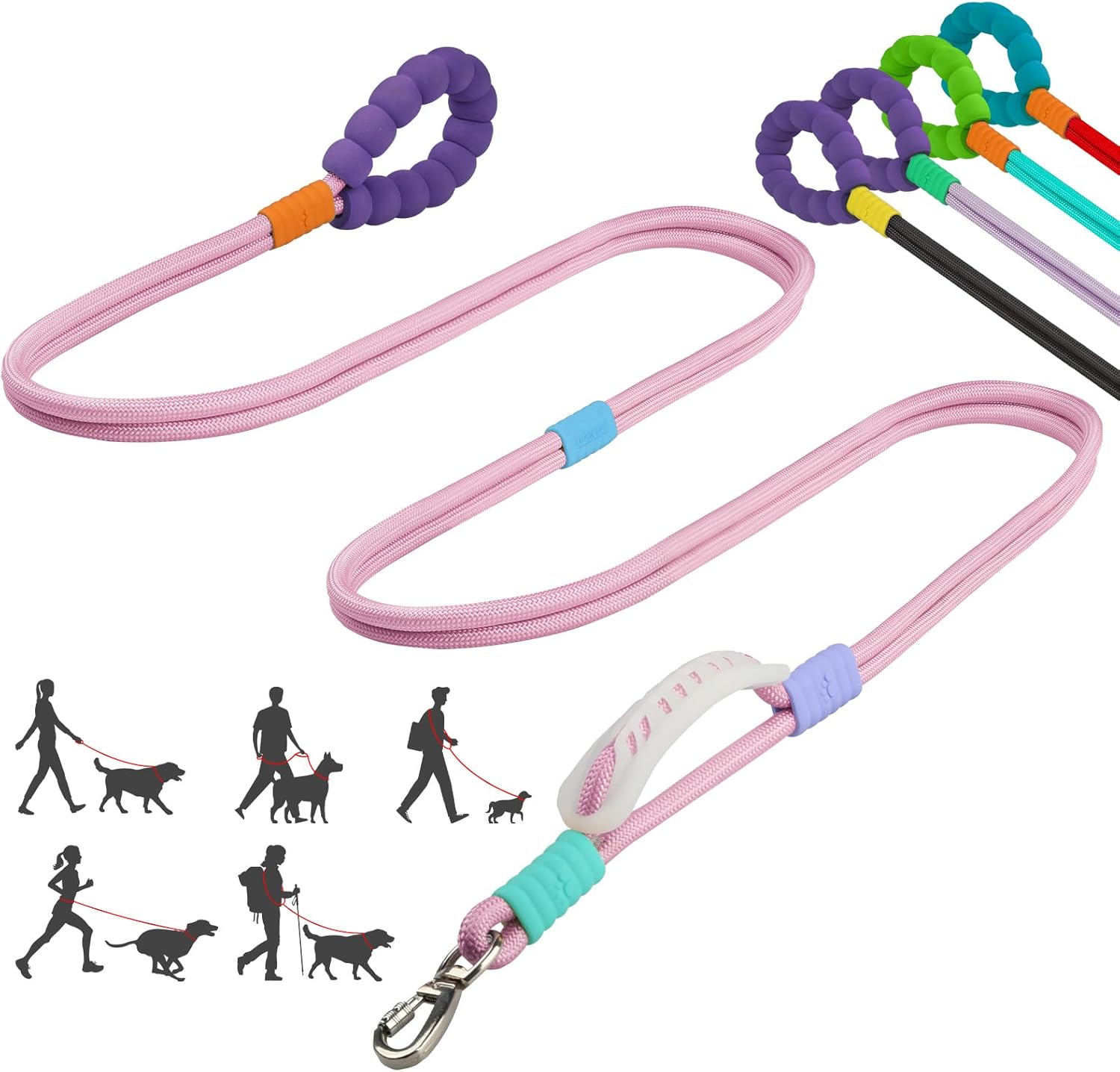 Amazon.com : Hands Free Dog Leash, 8FT Adjustable Waist & Crossbody ...