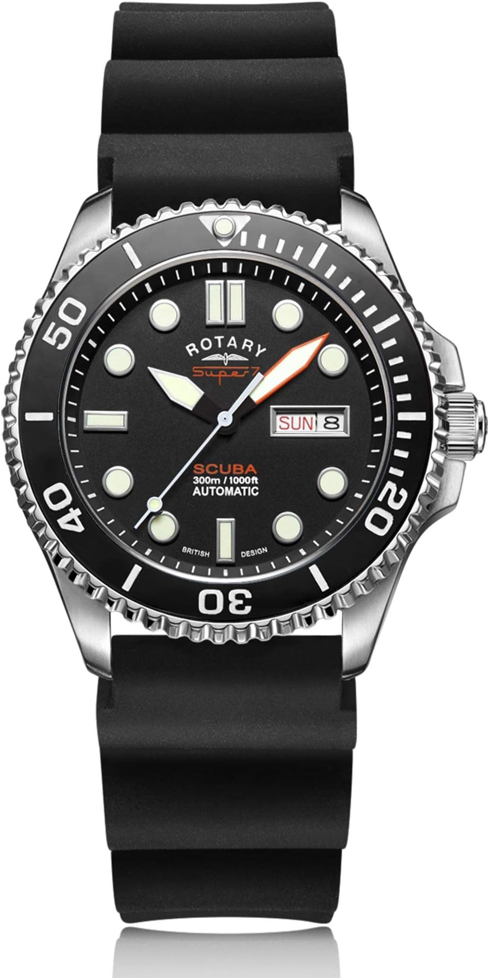 Rotary Seamatic Men's Yellow Watch GB05430/27 : Amazon.co.uk: Fashion