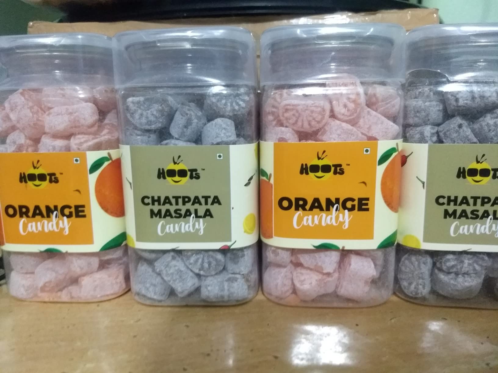 Hoots Candy Combo Pack Of Of Orange Candy & Chatpata Masala Candy ...
