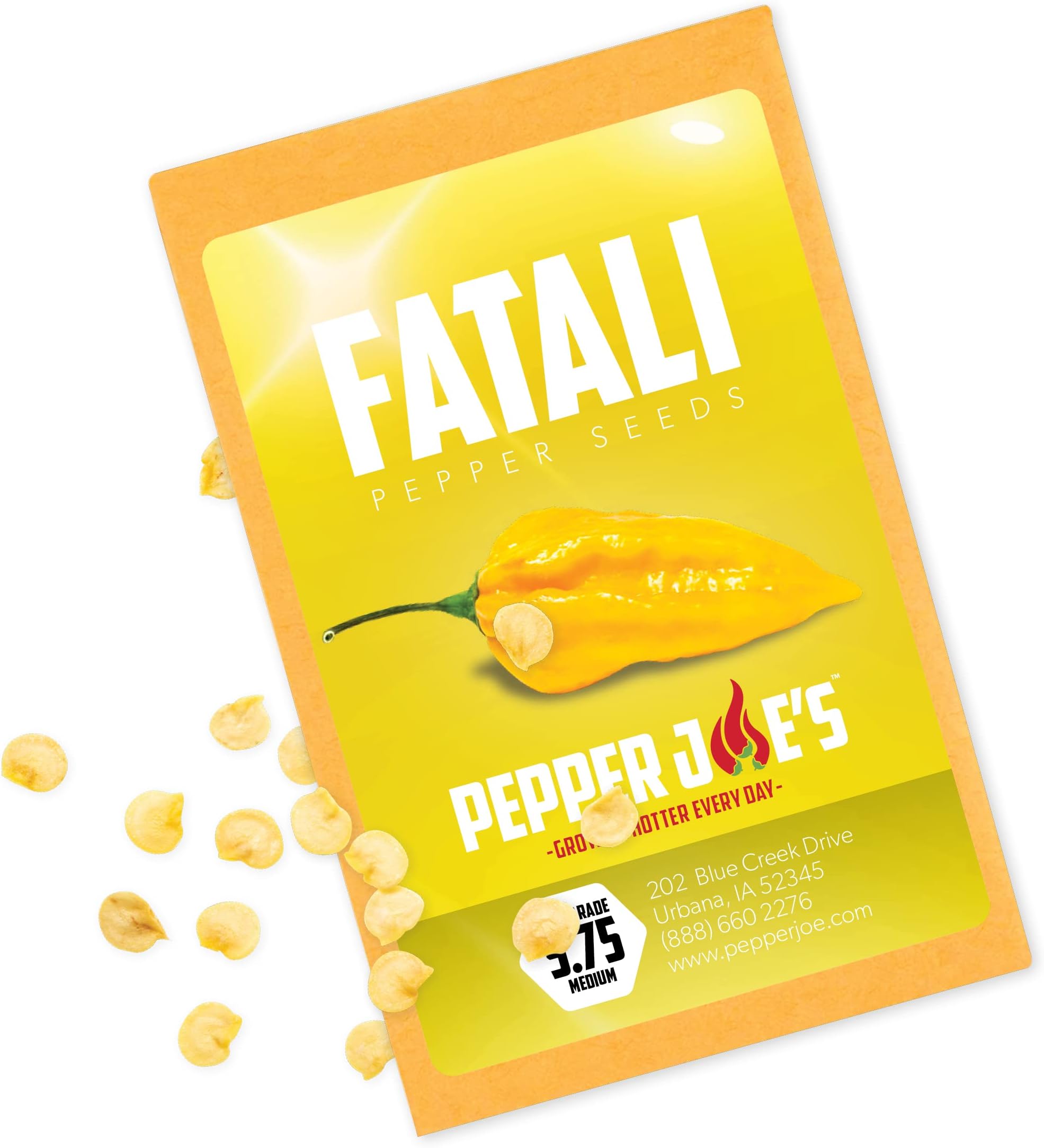 Amazon.com : Pepper Joe’s Fatalii Pepper Seeds – Pack of 10+ Hot Pepper ...
