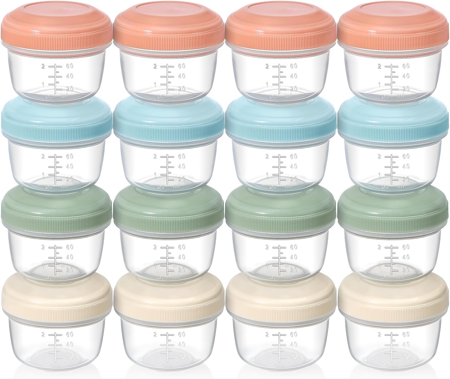 Amazon.com - Mini Storage Containers with Lids, Sure Fresh, Plastic ...