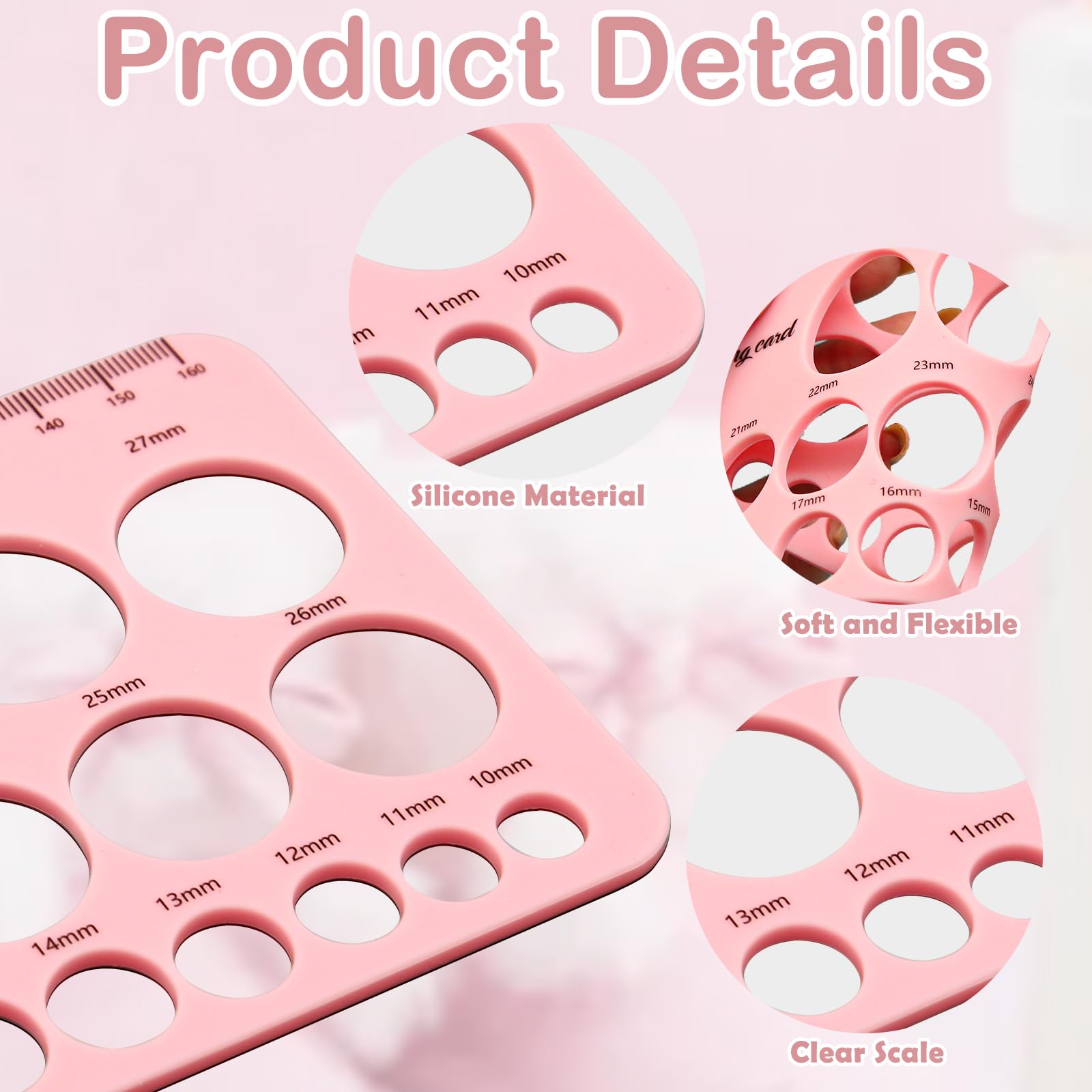 Snapklik.com : 2Pcs Nipple Rulers For Flange Sizing, Silicone & Soft ...