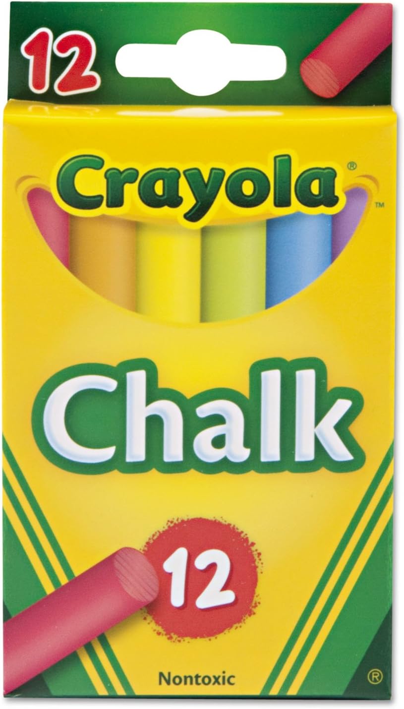 Amazon.com: Chalk, 6 Assorted Colors, 12 Sticks/Box : Toys & Games