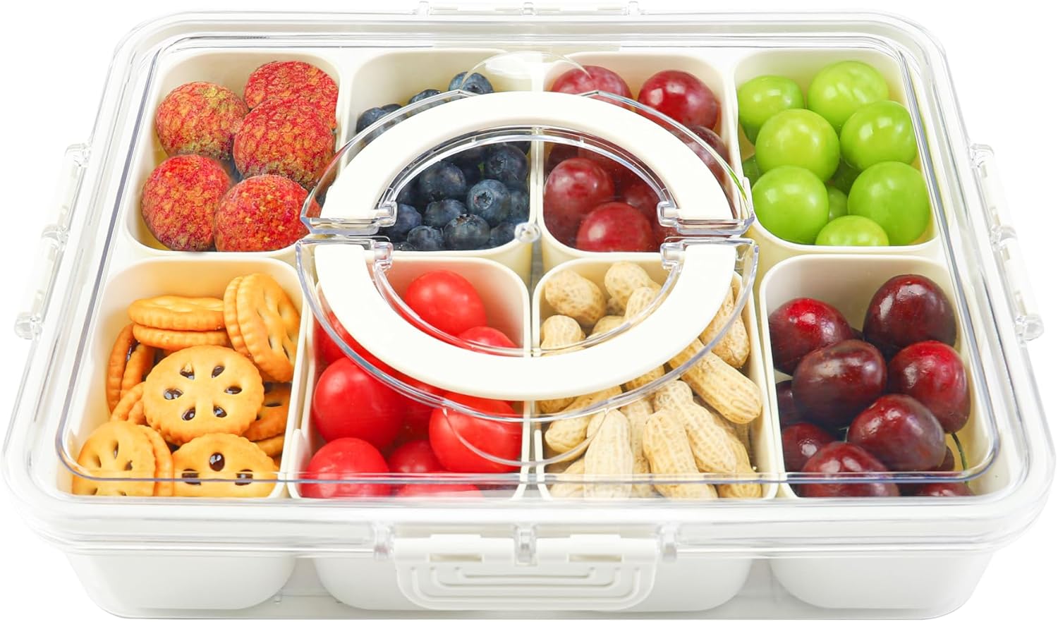 Amazon.com | WGBP Snackle Box Container, 8 Compartment Divided Serving ...