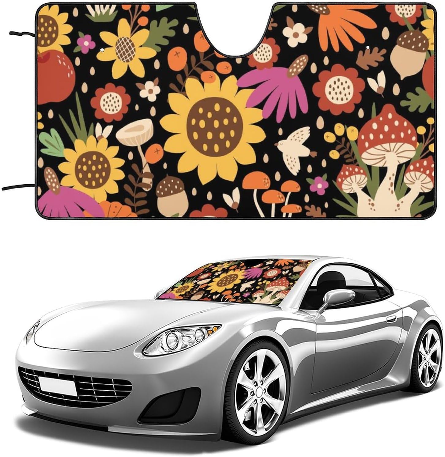 Amazon.com: MoBlinko Sunflower Autumn Fall Car Windshield Sun Shades ...