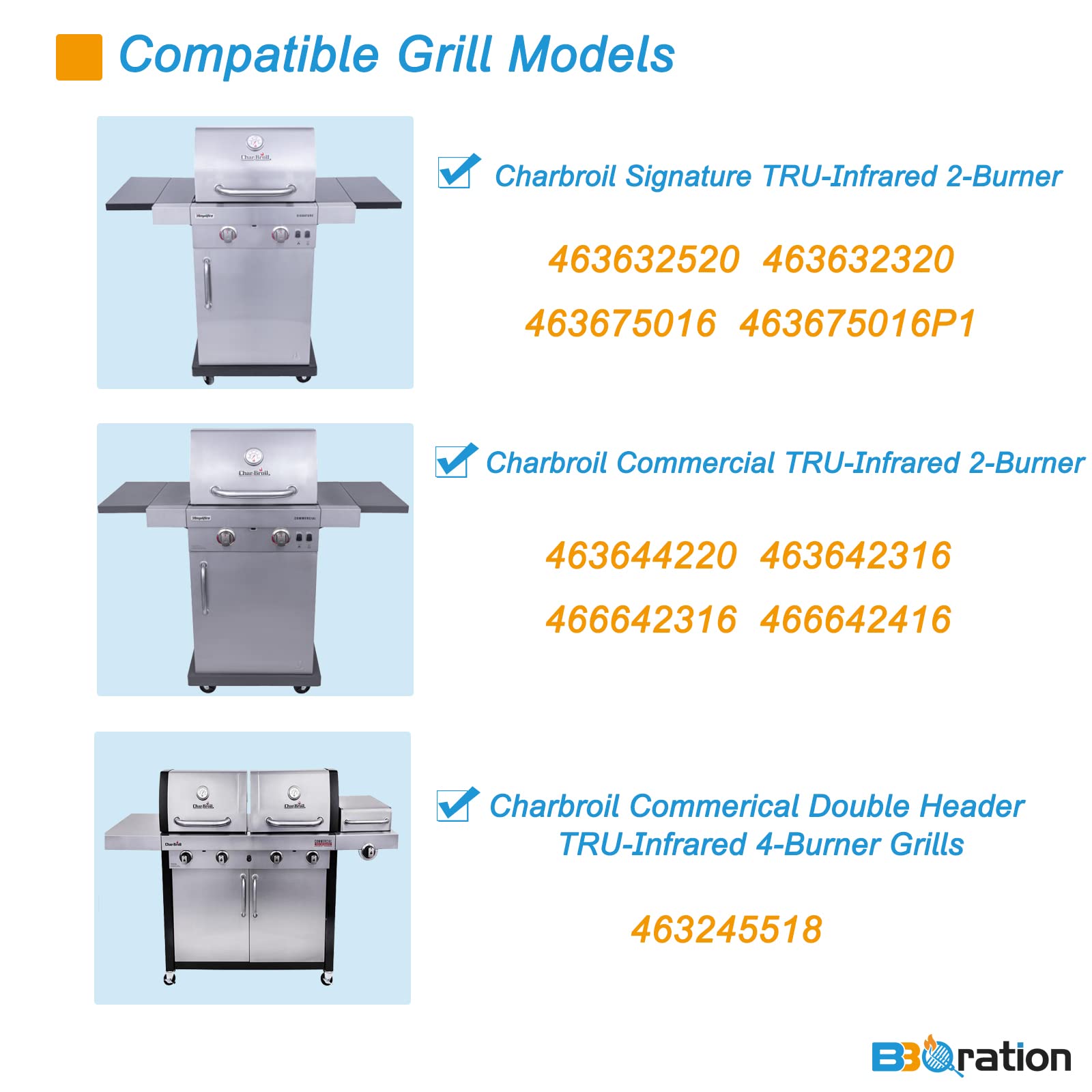Snapklik.com : BBQration G362-2100-W1 Grill Replacement Kit For ...