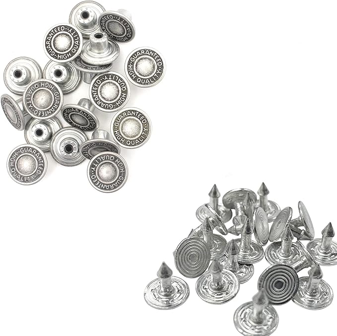 Amazon.com: Trimming Shop 14mm Jeans Button, Durable Tack Fastener No ...