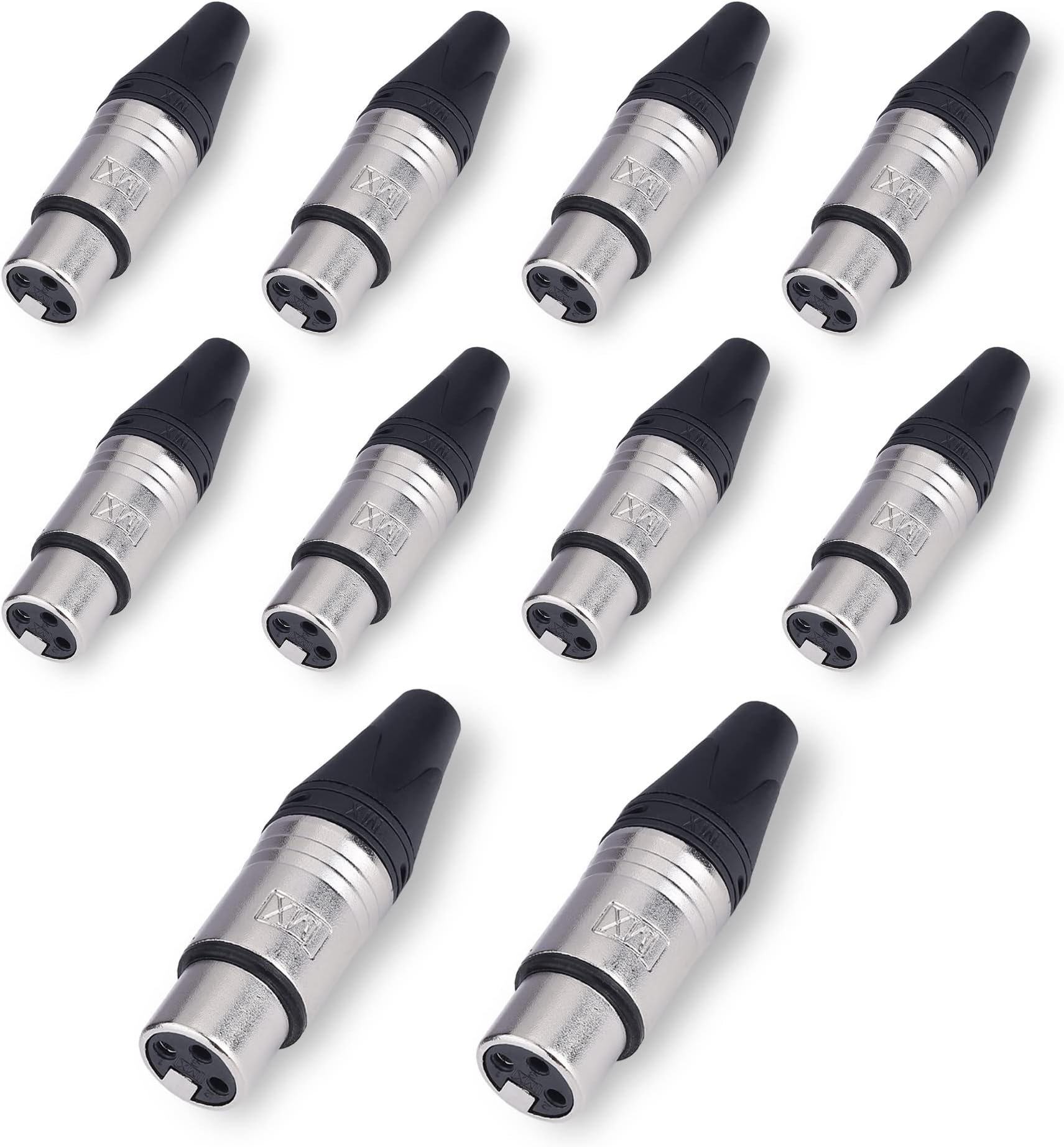 MX 3 Pin Mic Ext. Female Connector Mc3Fxx Made of Pure Copper Nickel ...