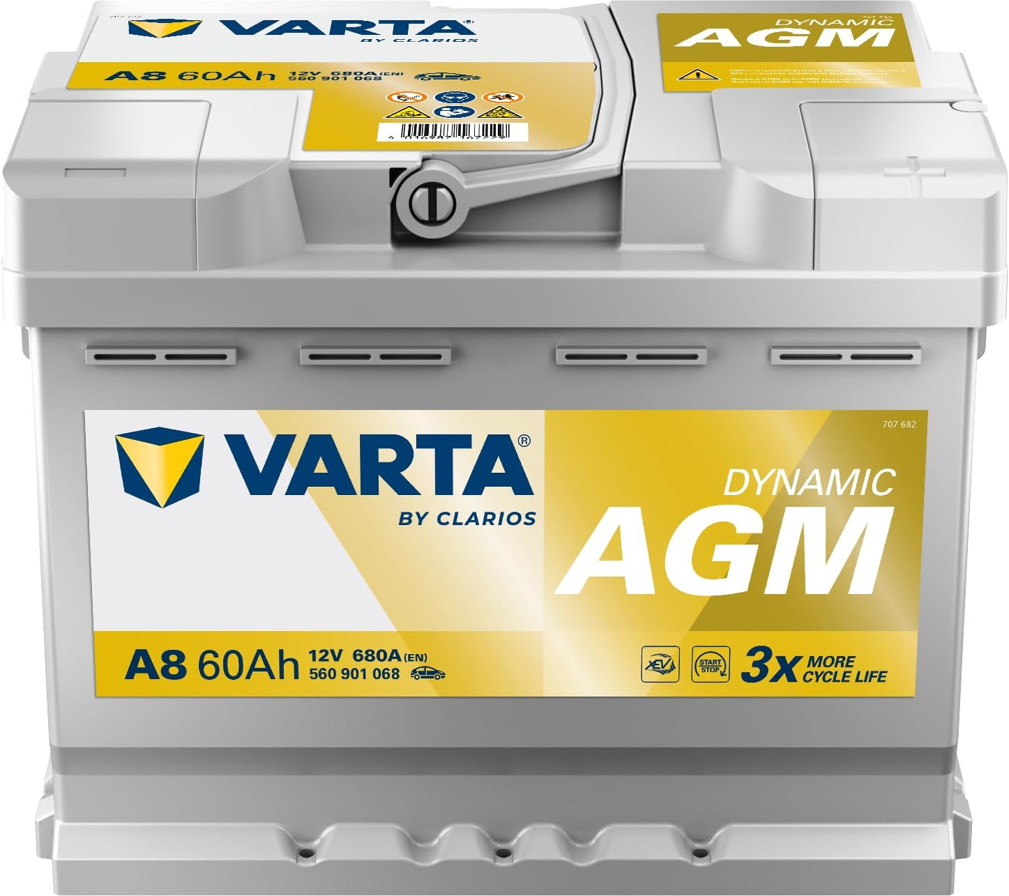 Varta lead acid, B18 Autobatterie 58344 Blue Dynamic, 12V, 44 Ah, 440 A ...