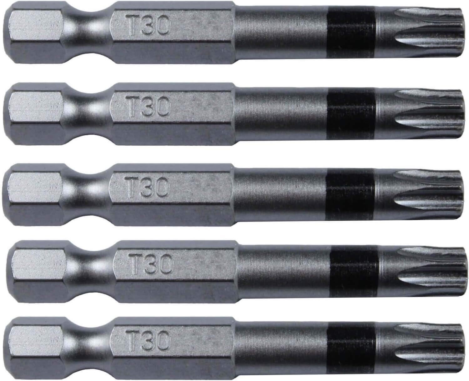 T30 Torx Bits (24 Pack - 2 Inch Impact Grade) 6 Point Torx Star Bit ...