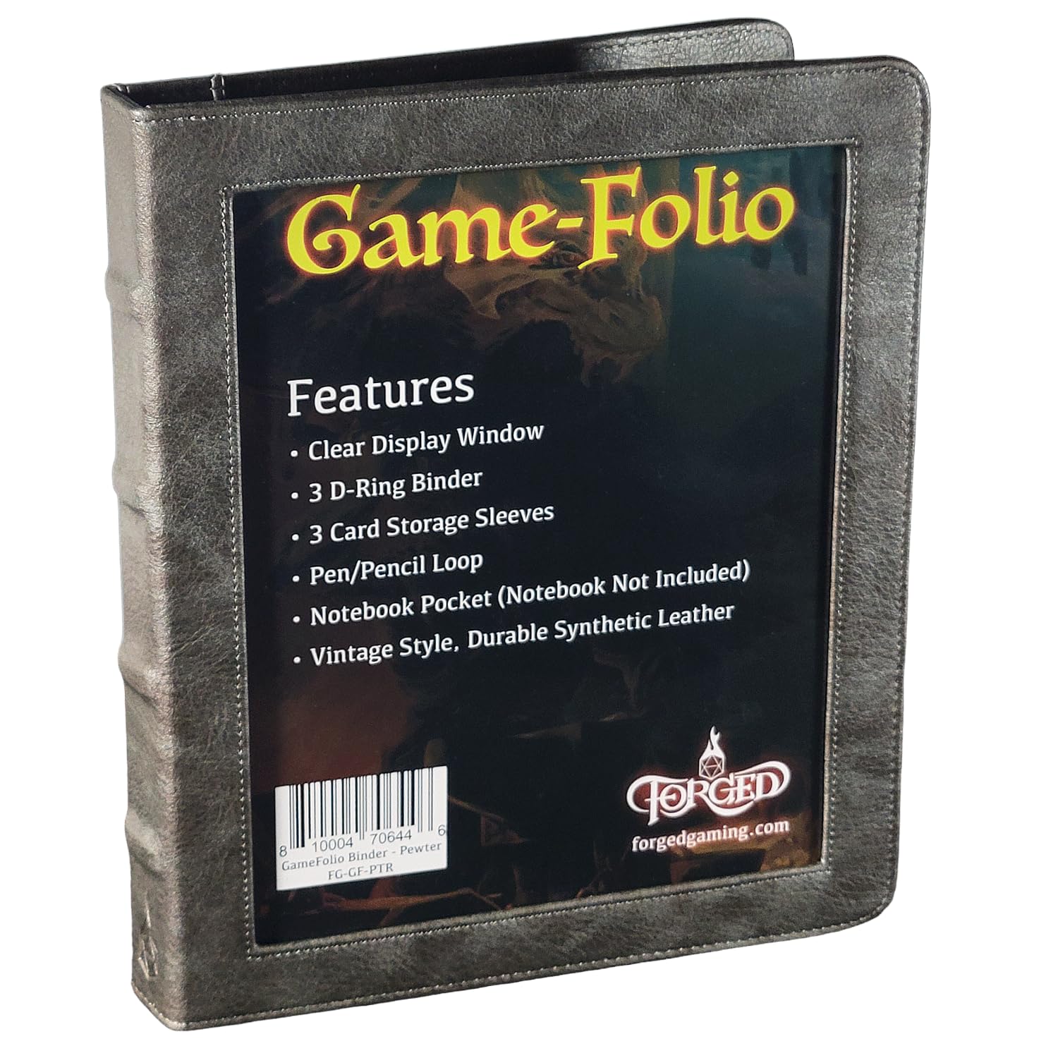 Amazon.com: Forged Dice Co. Game-Folio PU Leather Portfolio Binder ...