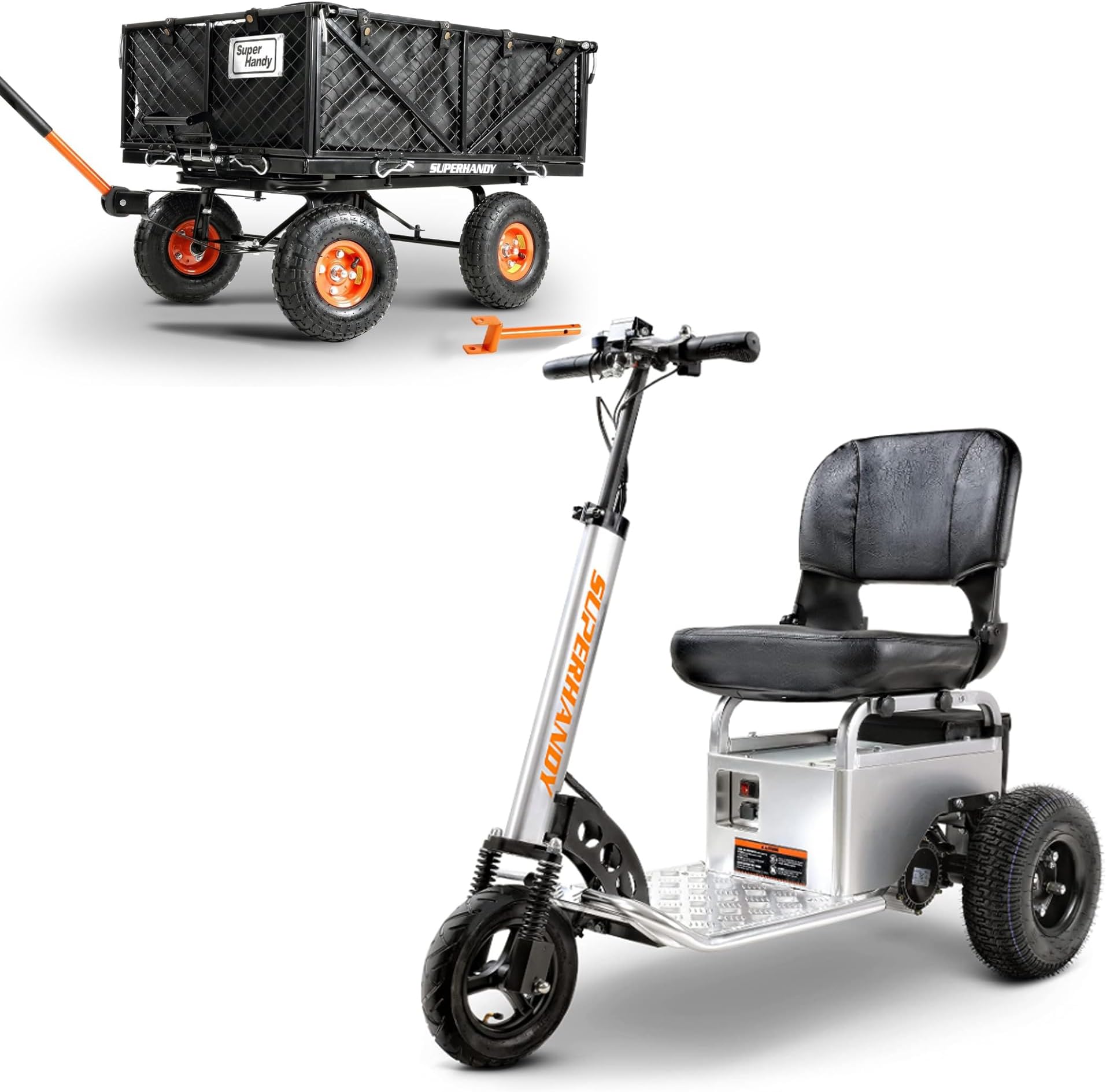 Amazon.com: SuperHandy Electric Tugger Cart & Heavy-Duty Garden Cart ...