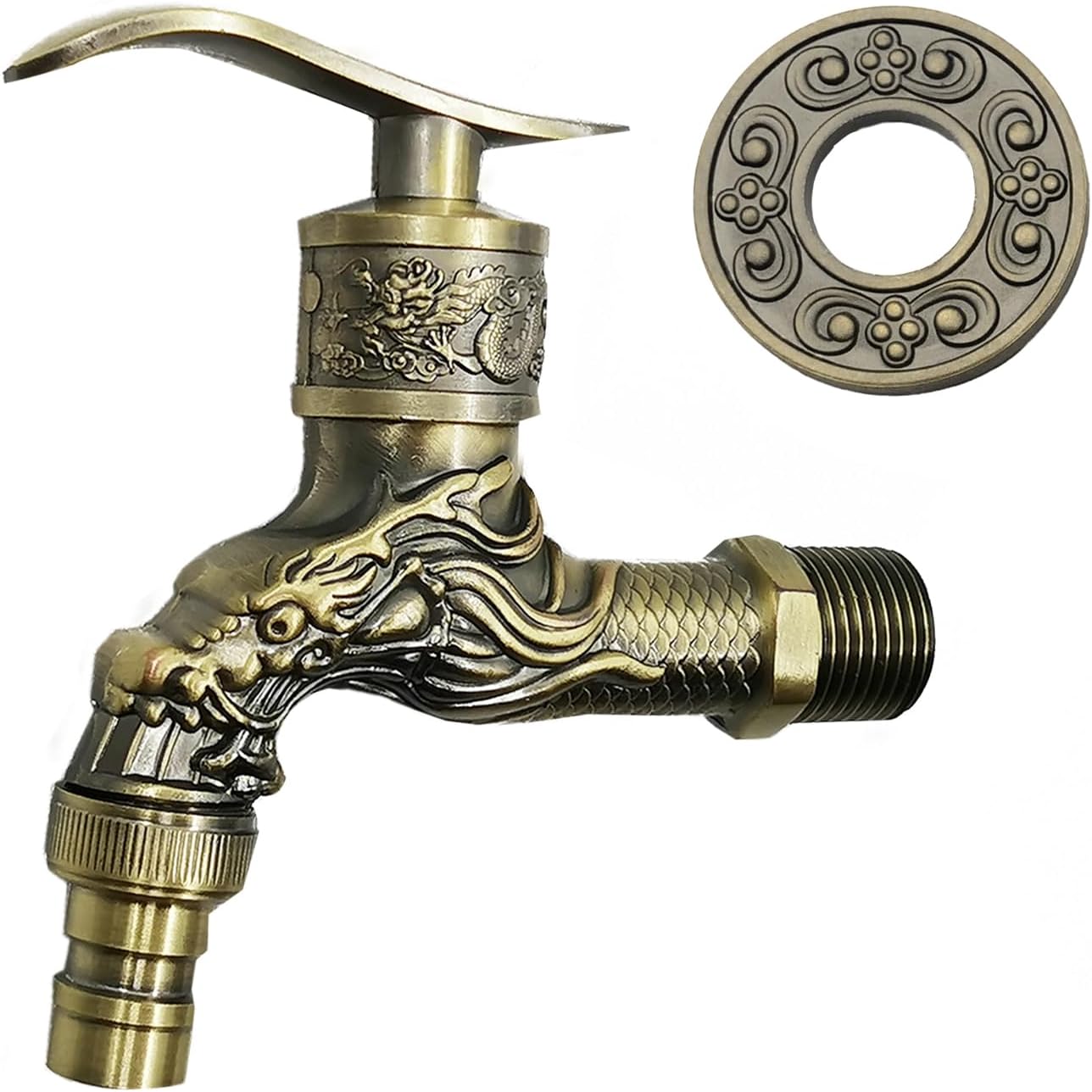 Kleemeiero Grifo Antiguo de Latón 1/2" Universal Grifo Jardín ...