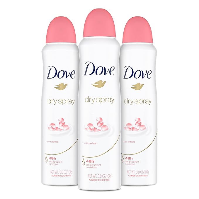 Amazon.com : Dove Antiperspirant Deodorant Rose Petals 3.8 oz 3 Count ...