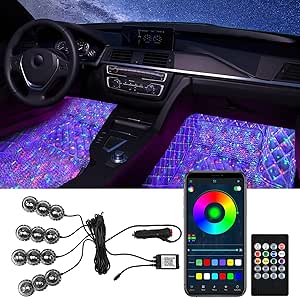 Amazon.com: HCDCARLGT Starry Atmosphere Lights,LED Interior Lights DC ...