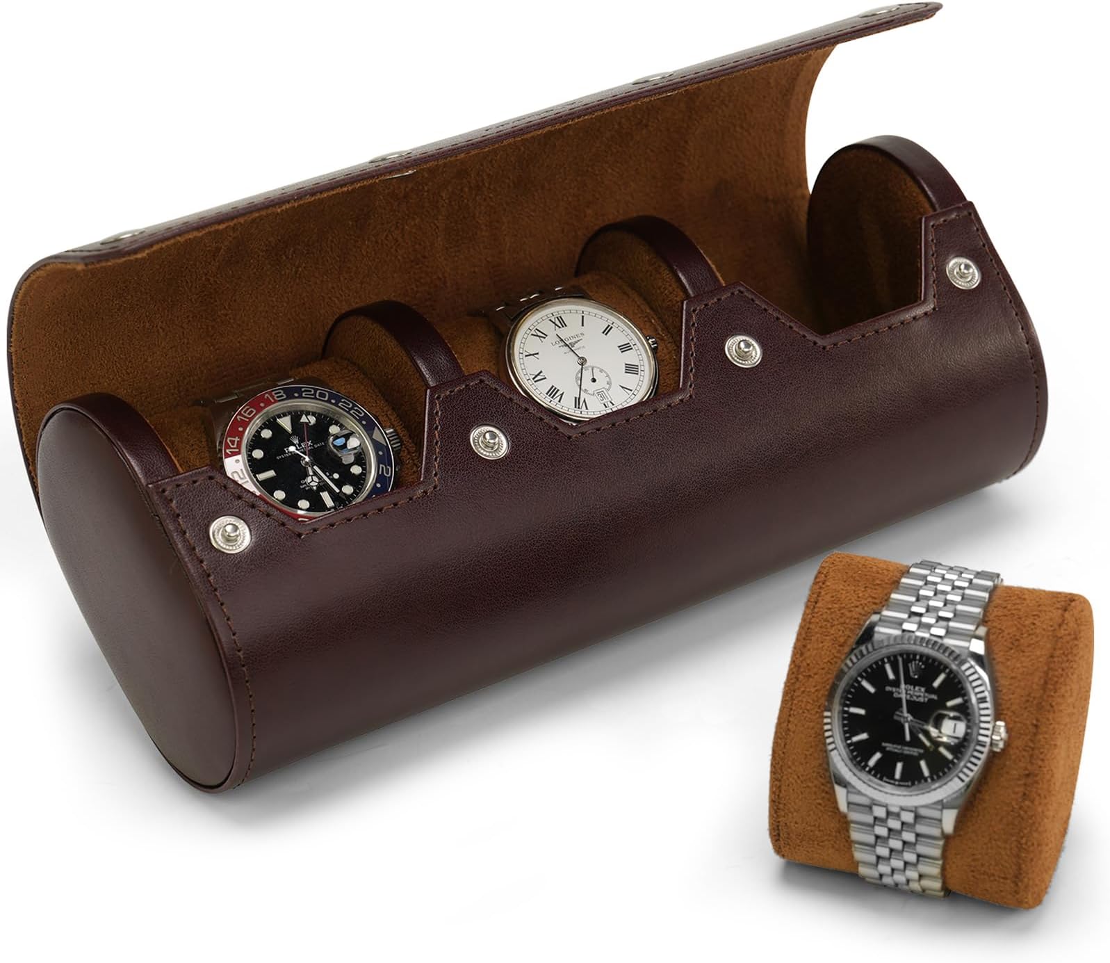 Amazon.com: Anthony Harrison Premium Travel Watch Roll Case: Stylish ...