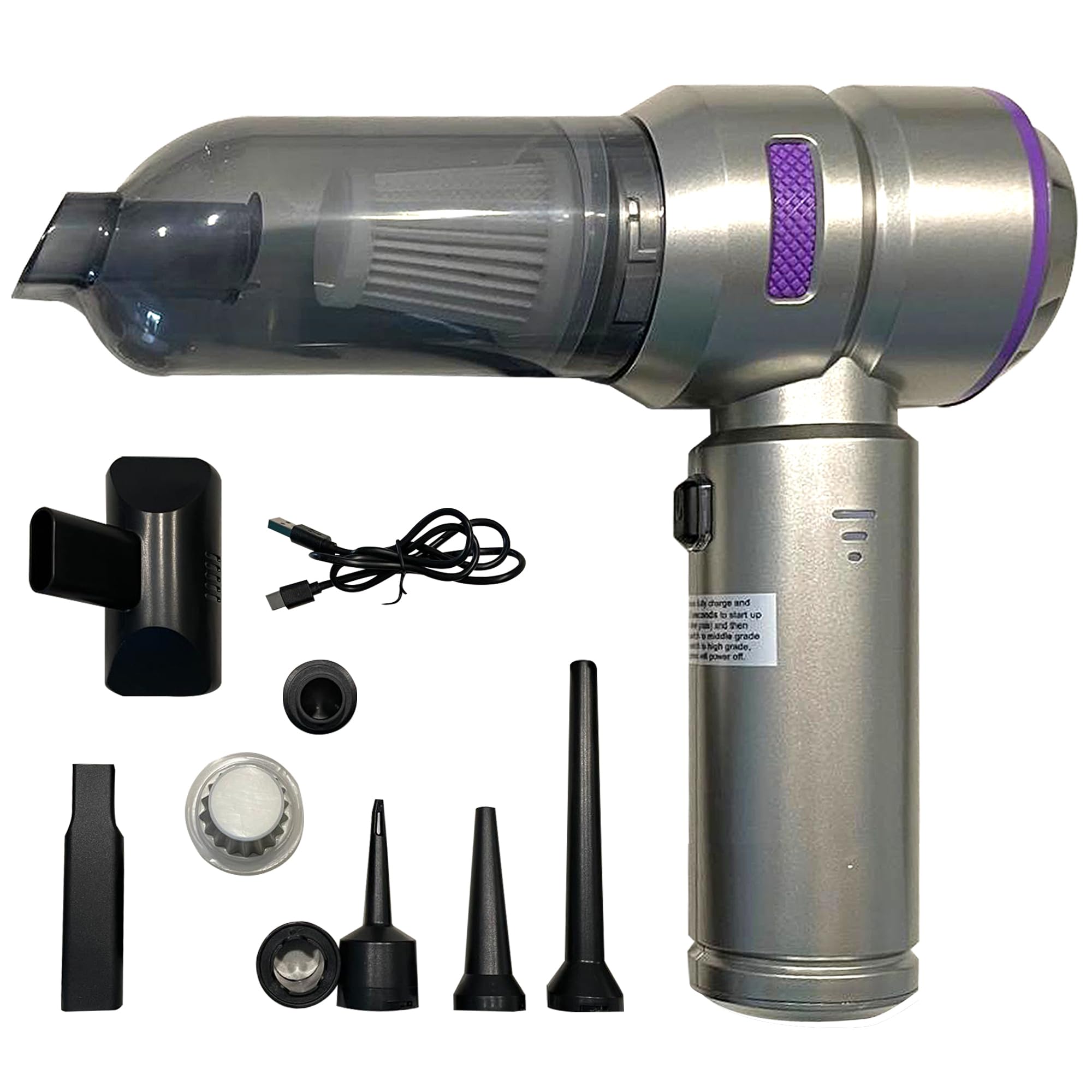 Amazon.com: Wireless Electric Air Duster & Vacuum – Powerful & Portable ...