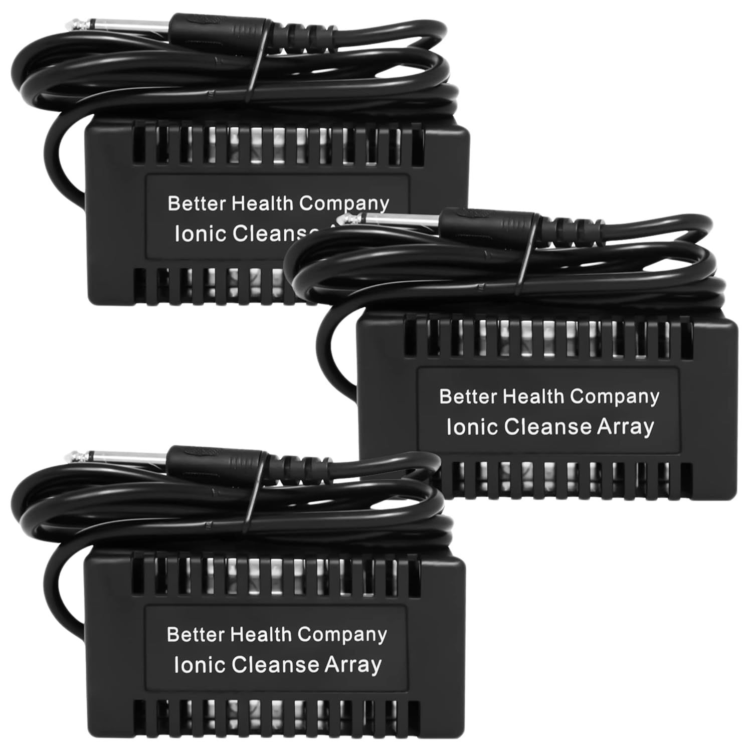 Amazon.com : Rectangular Black Ionic Cleanse Detox Foot Spa Arrays. 3 ...