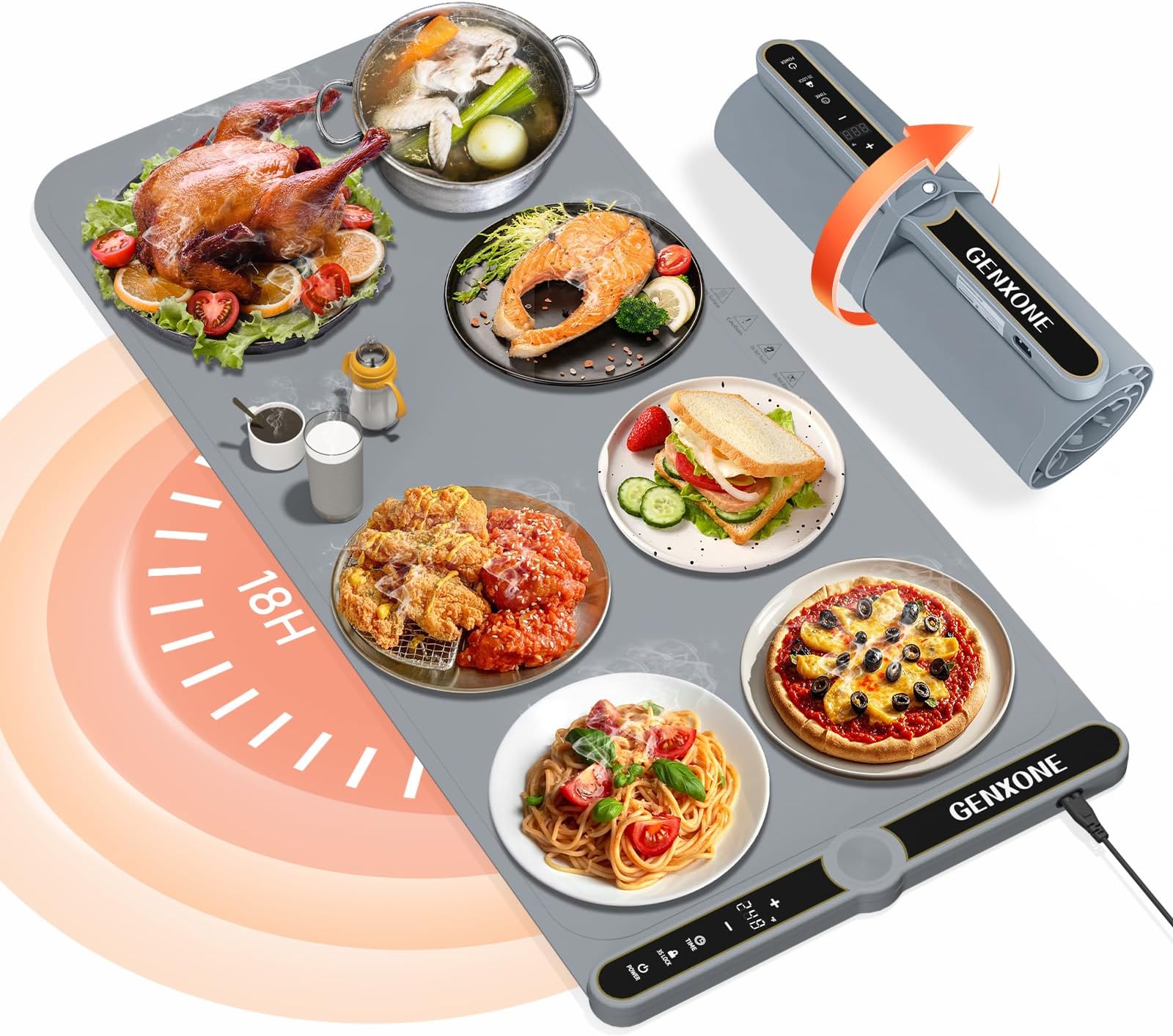 Amazon.com: GENXONE Extra Large Food Warming Mat for Countertop, 31.5 ...