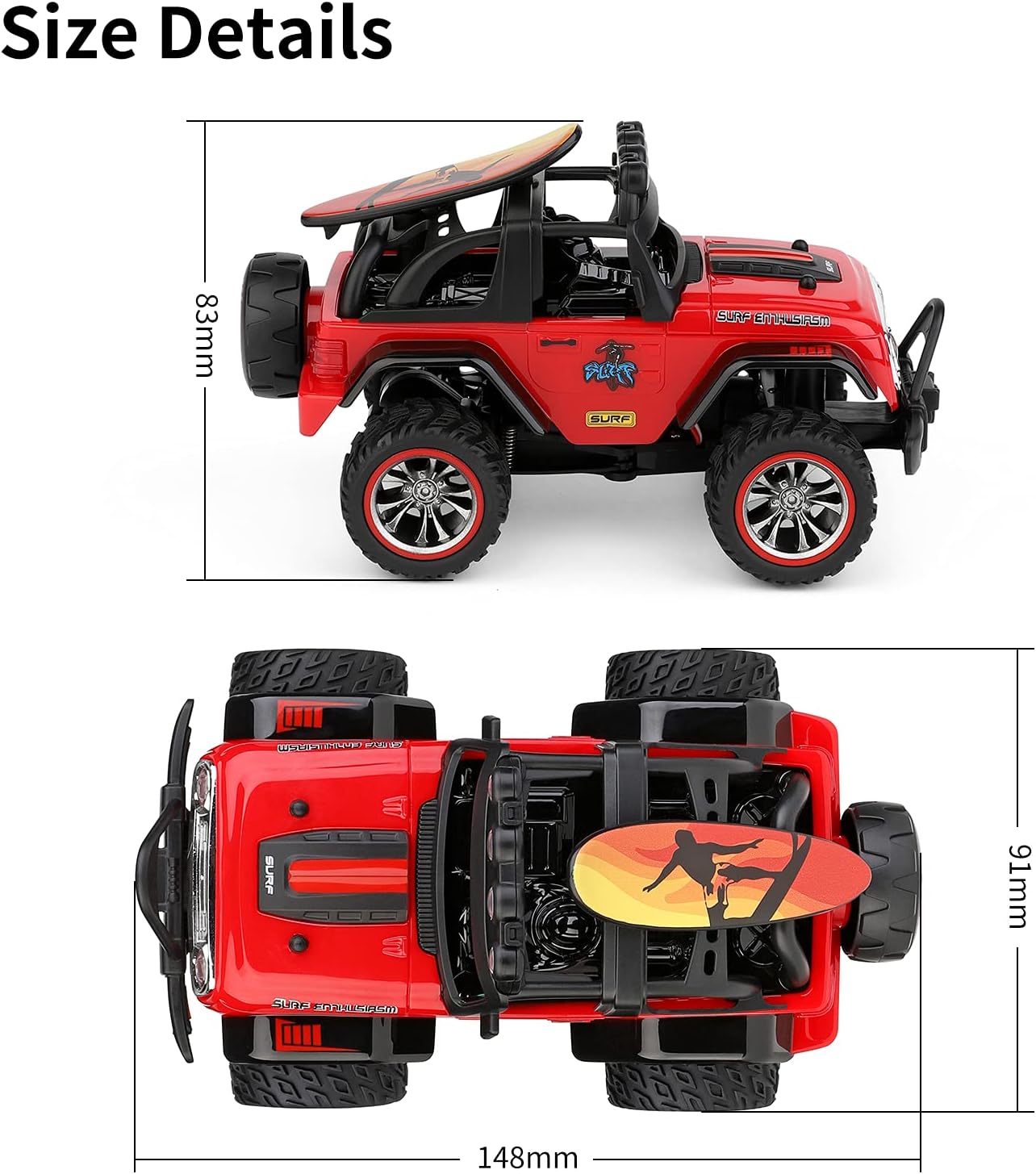 RC Cars Remote Control Car - 1:32 Fast Rc Car for Boys 2WD Rear Drive ...