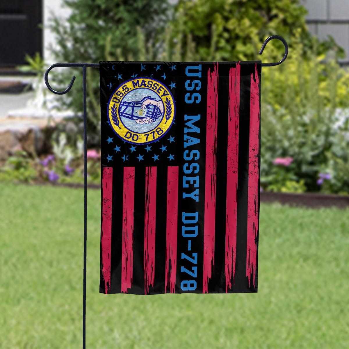Amazon.com : FFCLUB uss-Massey DD 778 Destroyer flag Ship House Flag ...