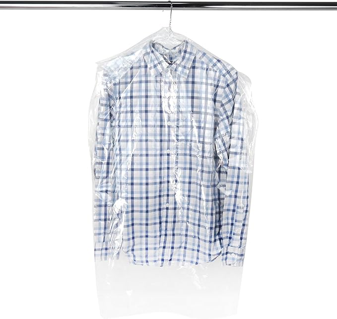 Amazon.com: HANGERWORLD 50 Pack Clear Dry Cleaning Plastic Garment Bag ...