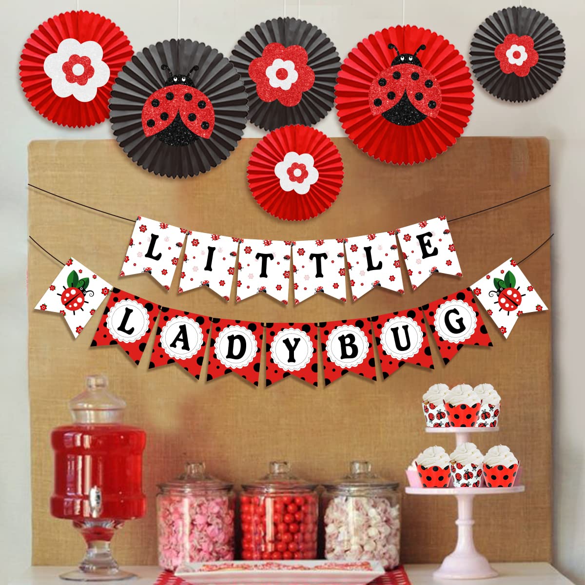 Decoraciones De Mesa Para Baby Shower Con Temática De Mariquitas