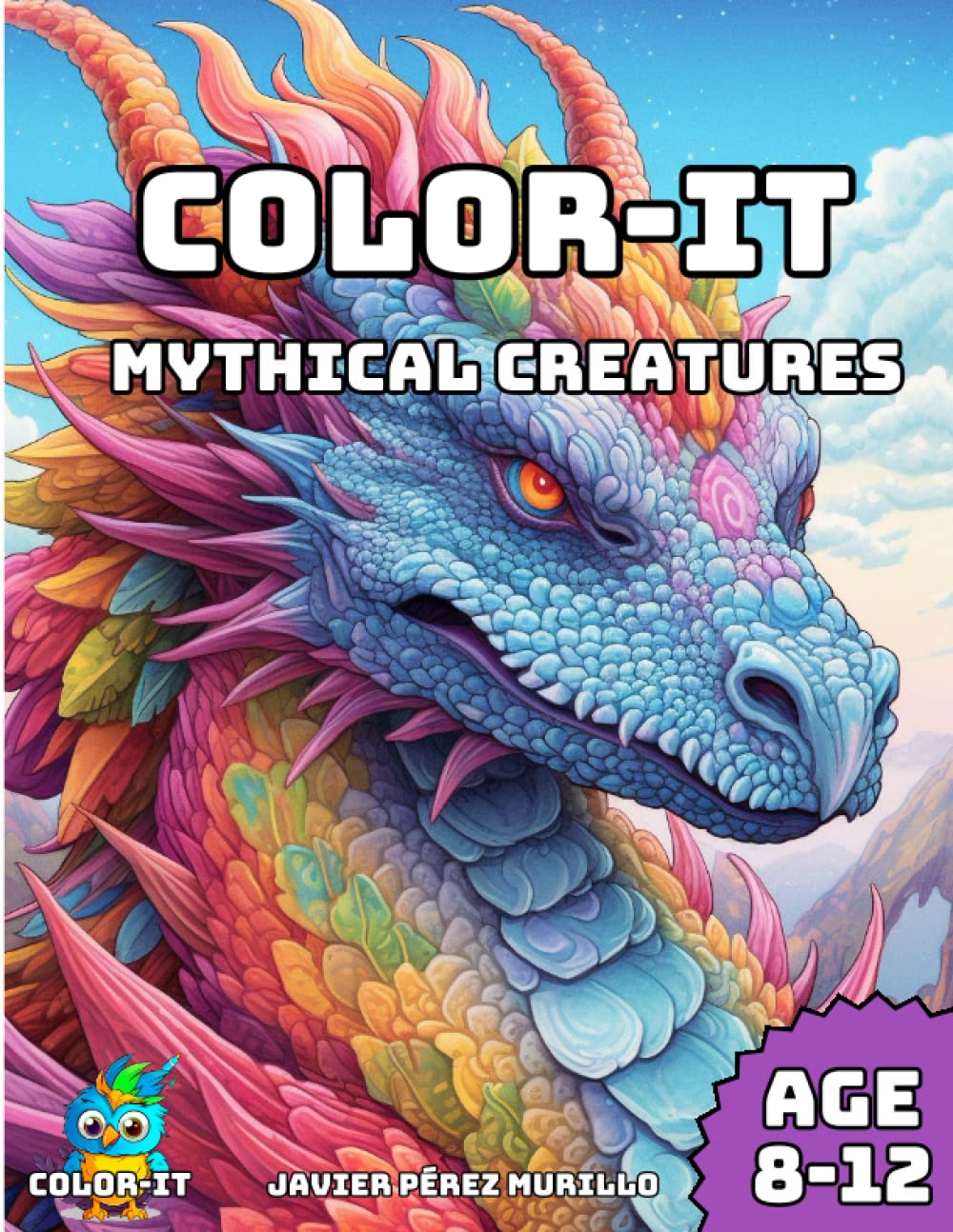 COLOR-IT BOOK MYTHICAL CREATURES: Amazing color book about Mythical ...
