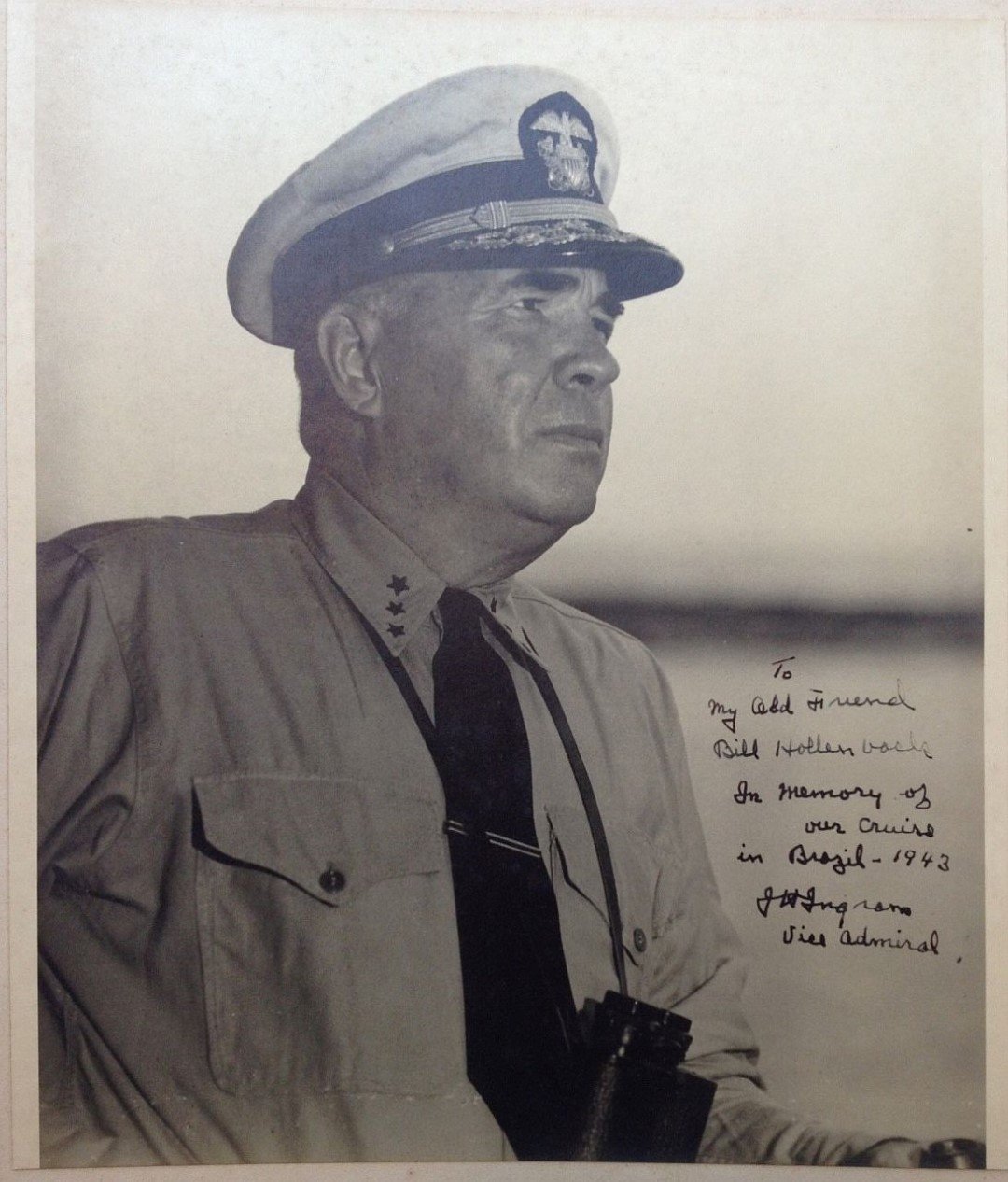 Oversized Inscribed Photograph: INGRAM, Admiral Jonas Howard (1886 ...